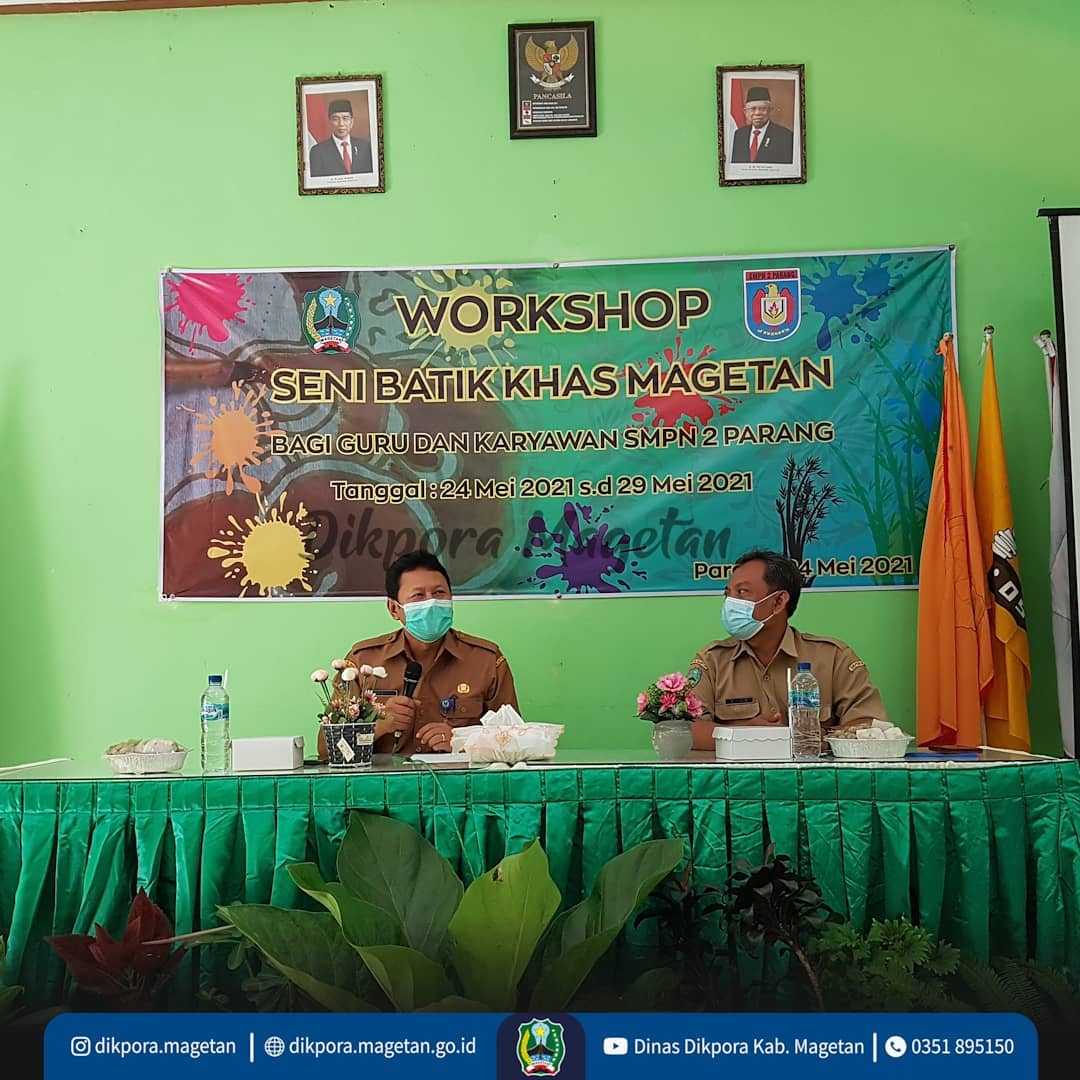 Workshop Seni Batik Khas Magetan bagi Guru dan Karyawan SMPN 2 Parang ...